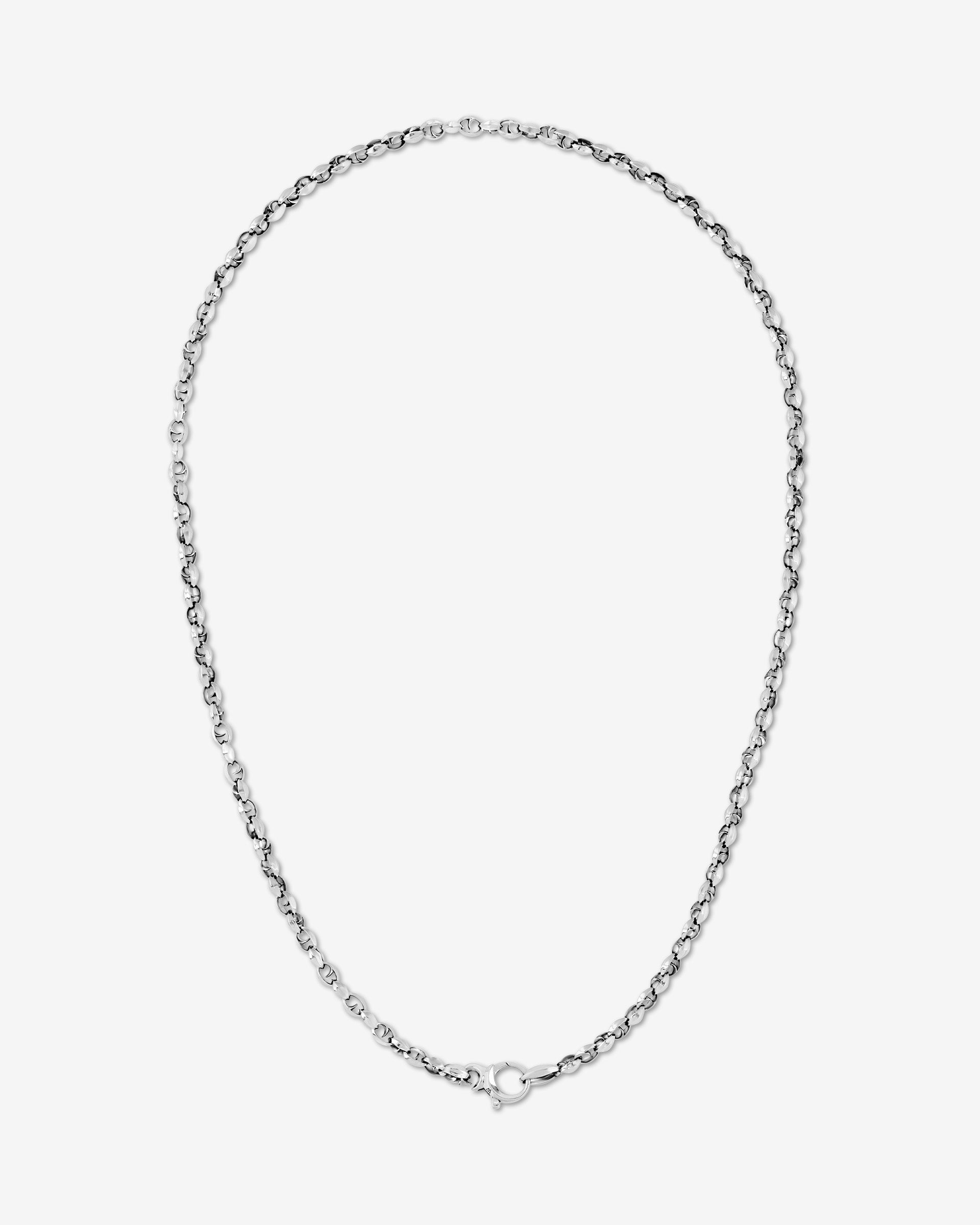 19" Classic Medium Link Silver Chain | Stephen Webster