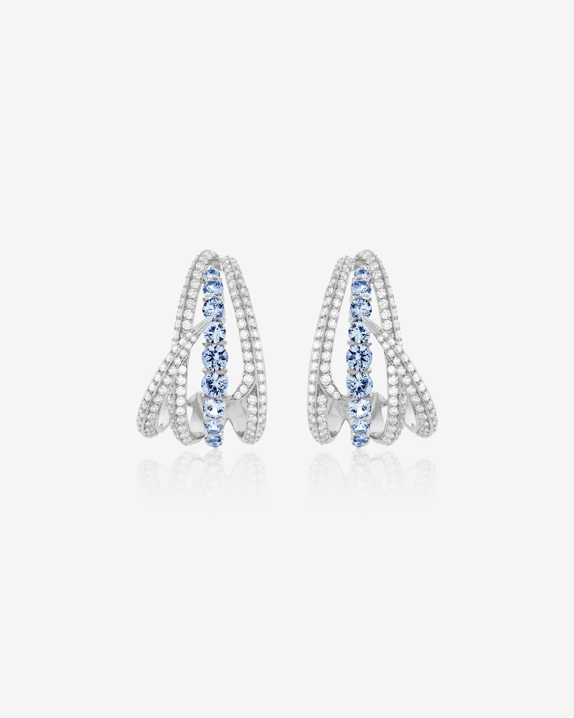 Sapphire Bound Together Gem Cuff Earrings | Stephen Webster