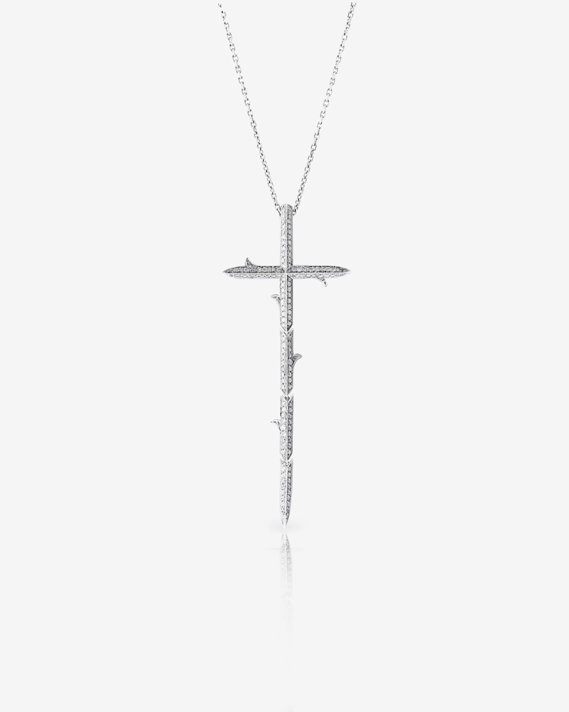 Very Cross White Diamond Pendant | Stephen Webster