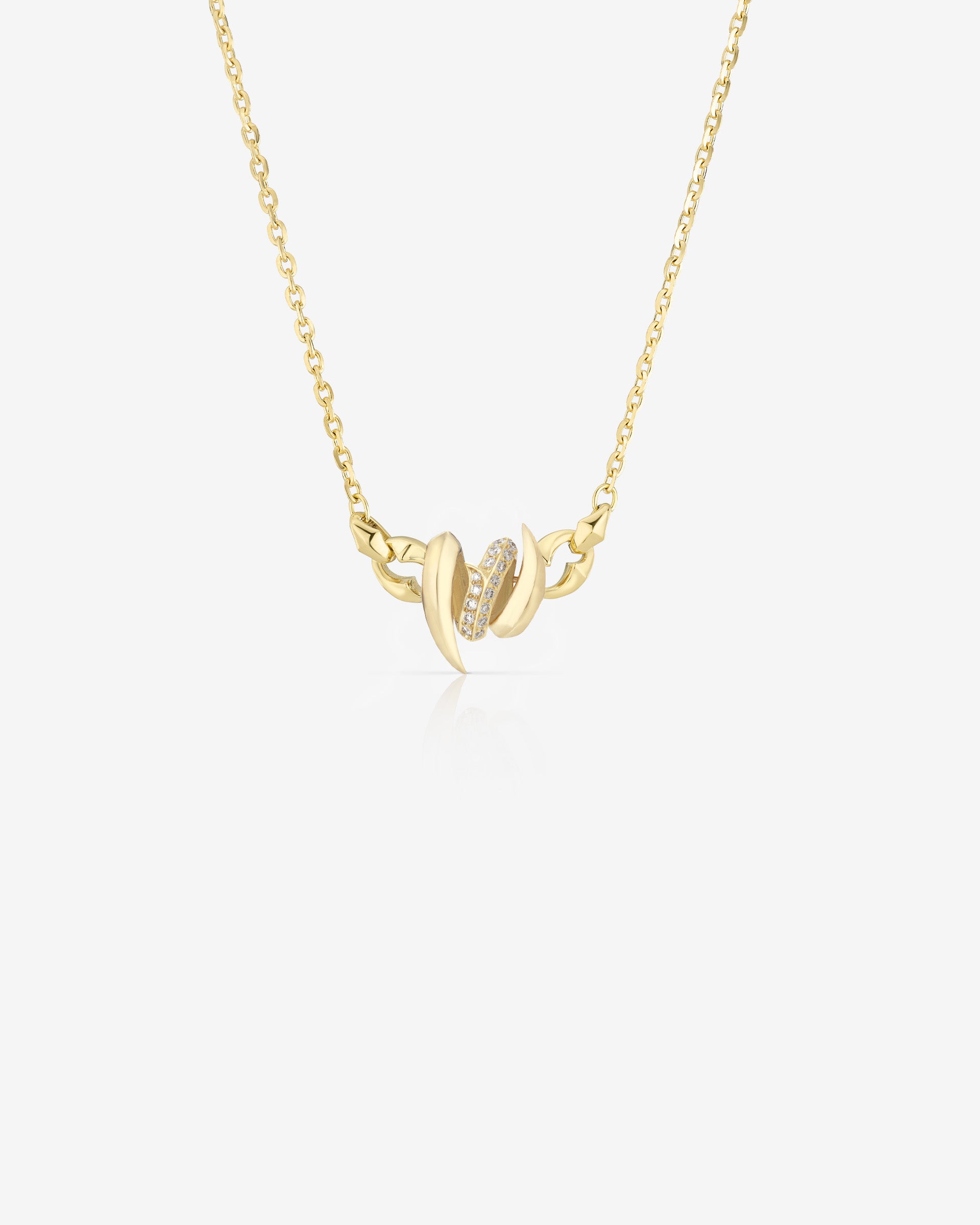 Yellow Gold Entwined Inline Pendant | Stephen Webster – stephenwebster