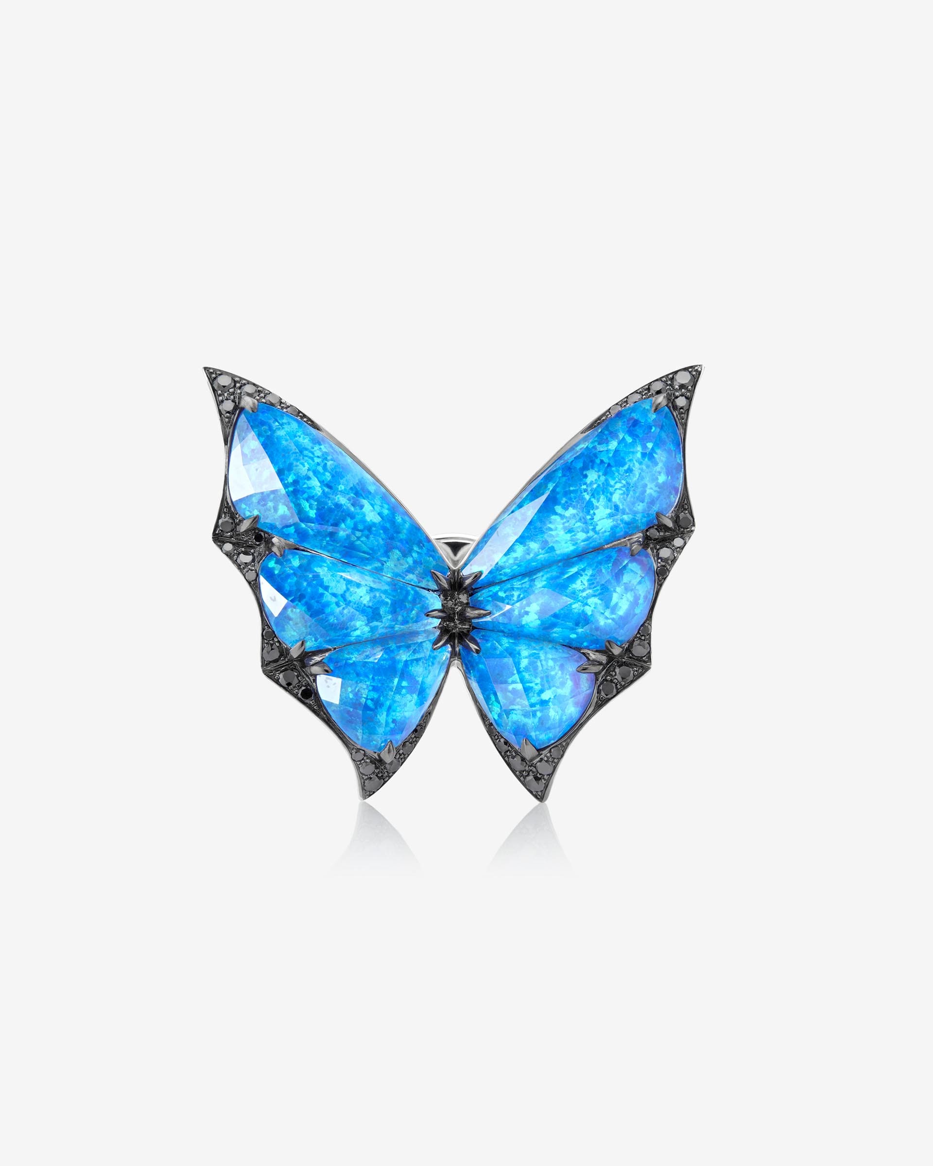 Large Butterfly Ring in 18K White Gold | Stephen Webster