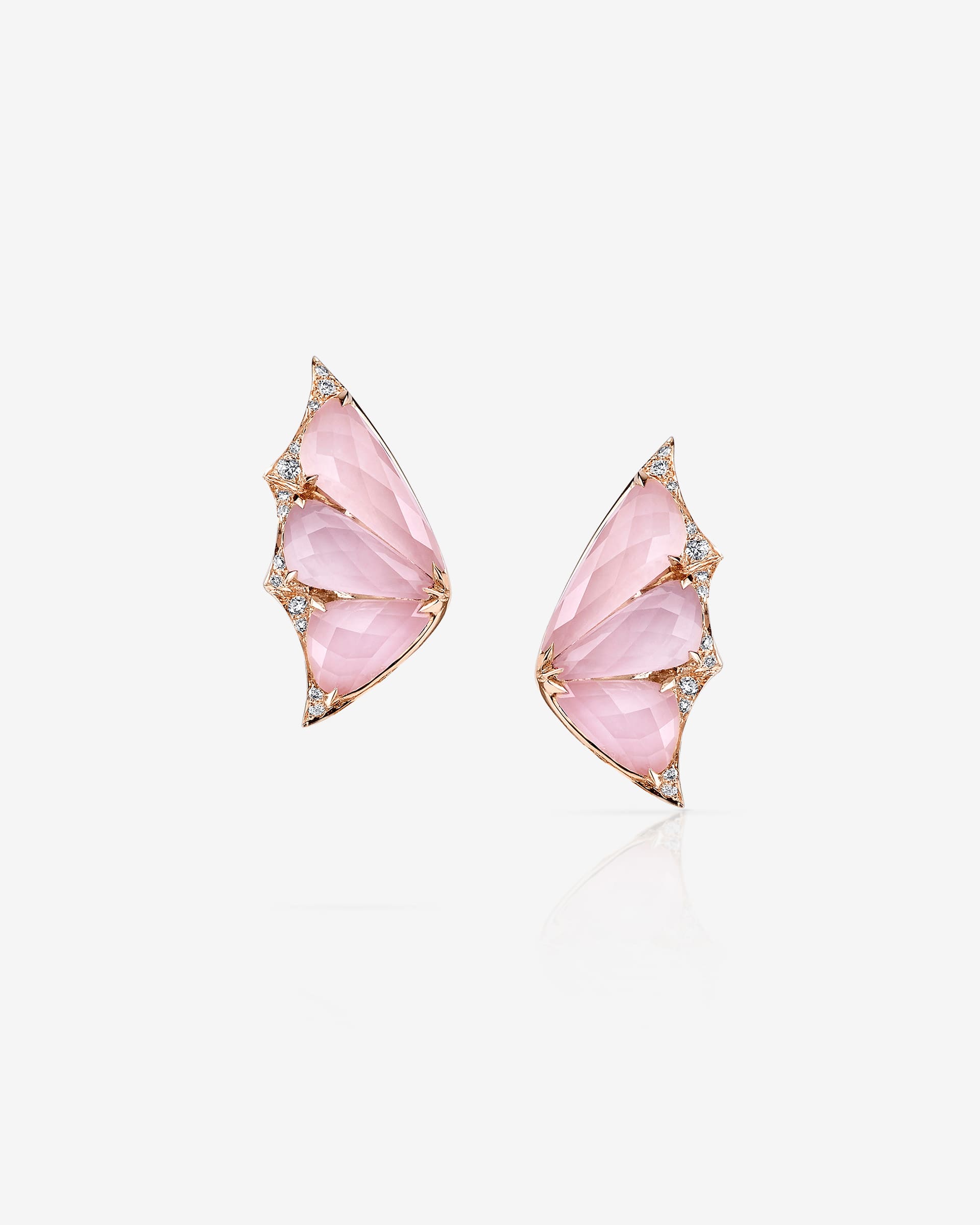 Butterfly Cuff Earrings in 18K Rose Gold | Stephen Webster