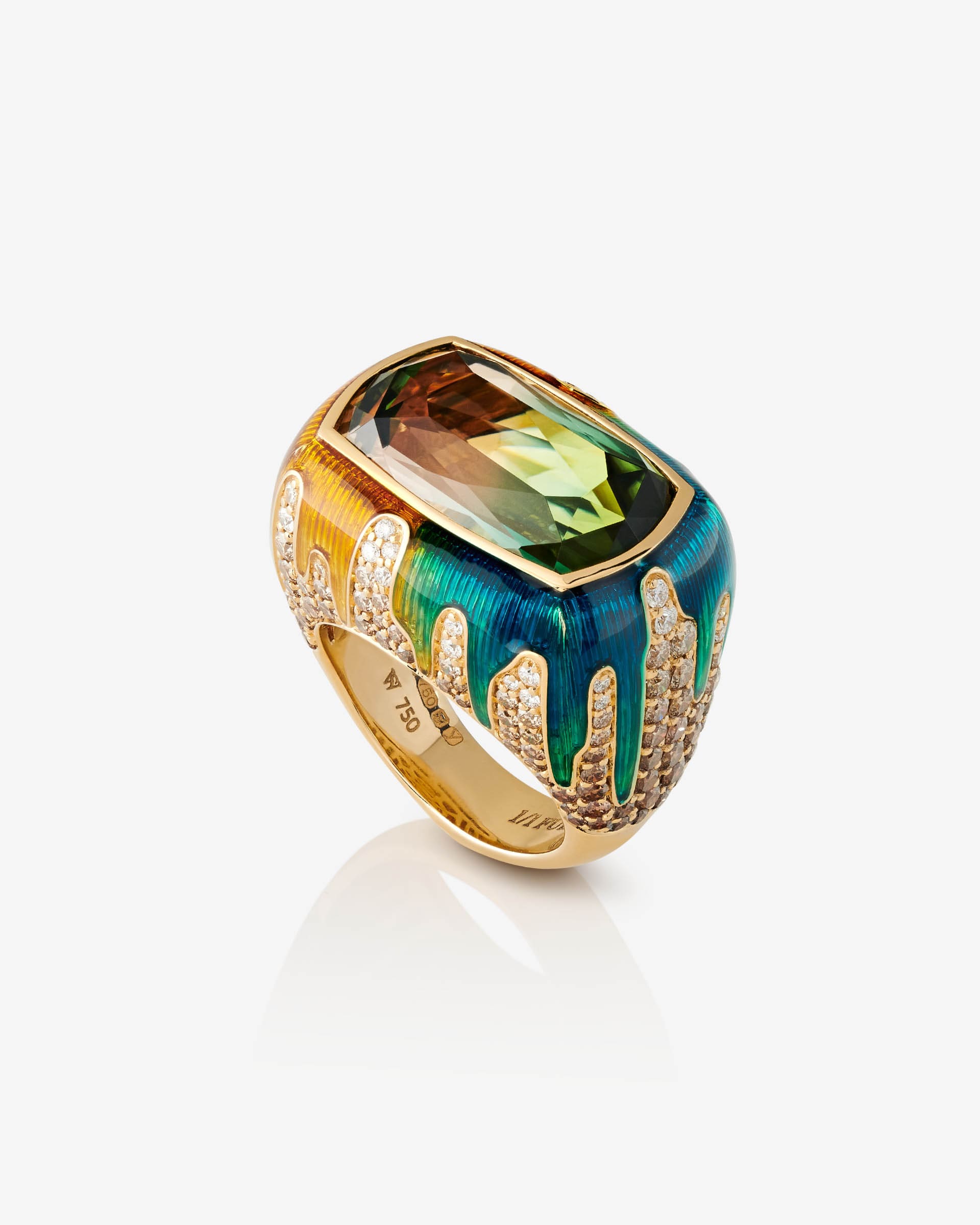 Full Bleed Ring in Yellow Gold | Stephen Webster