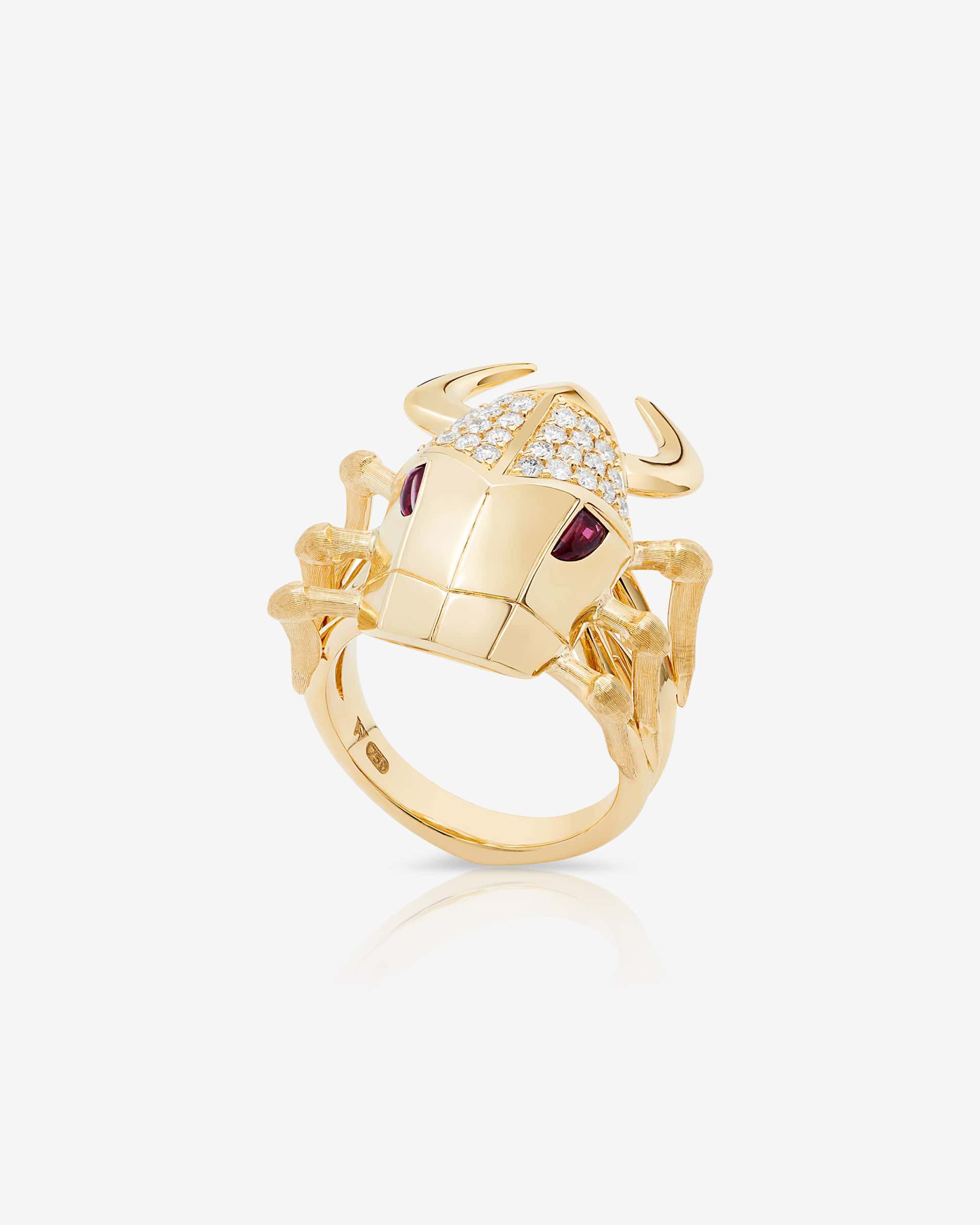 Jitterbug Toro Beetle Ring in 18K Gold | Stephen Webster