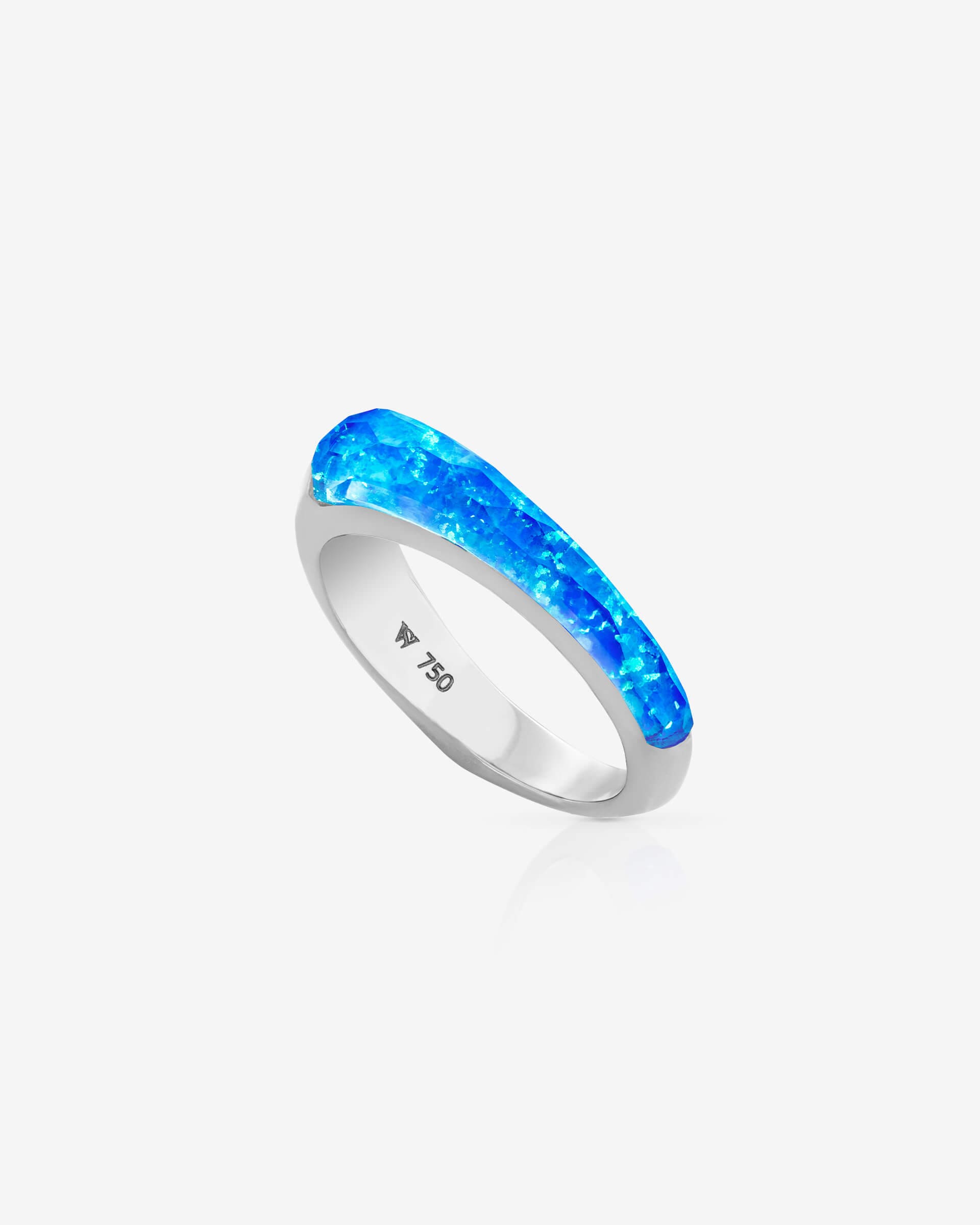 Slim Stack Ring in 18K White Gold | Stephen Webster