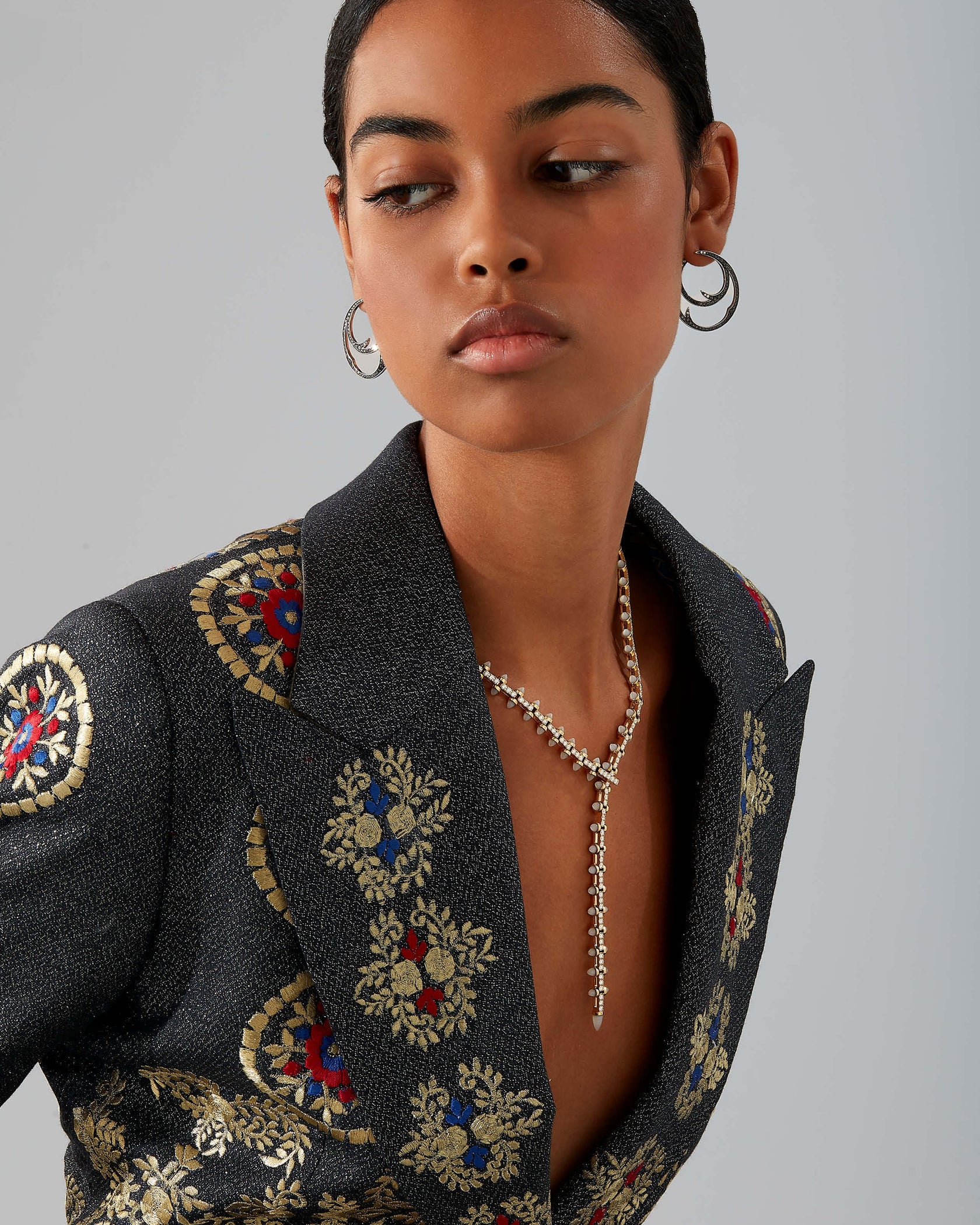 Russian Roulette Magazine Necklace in Gold | Stephen Webster