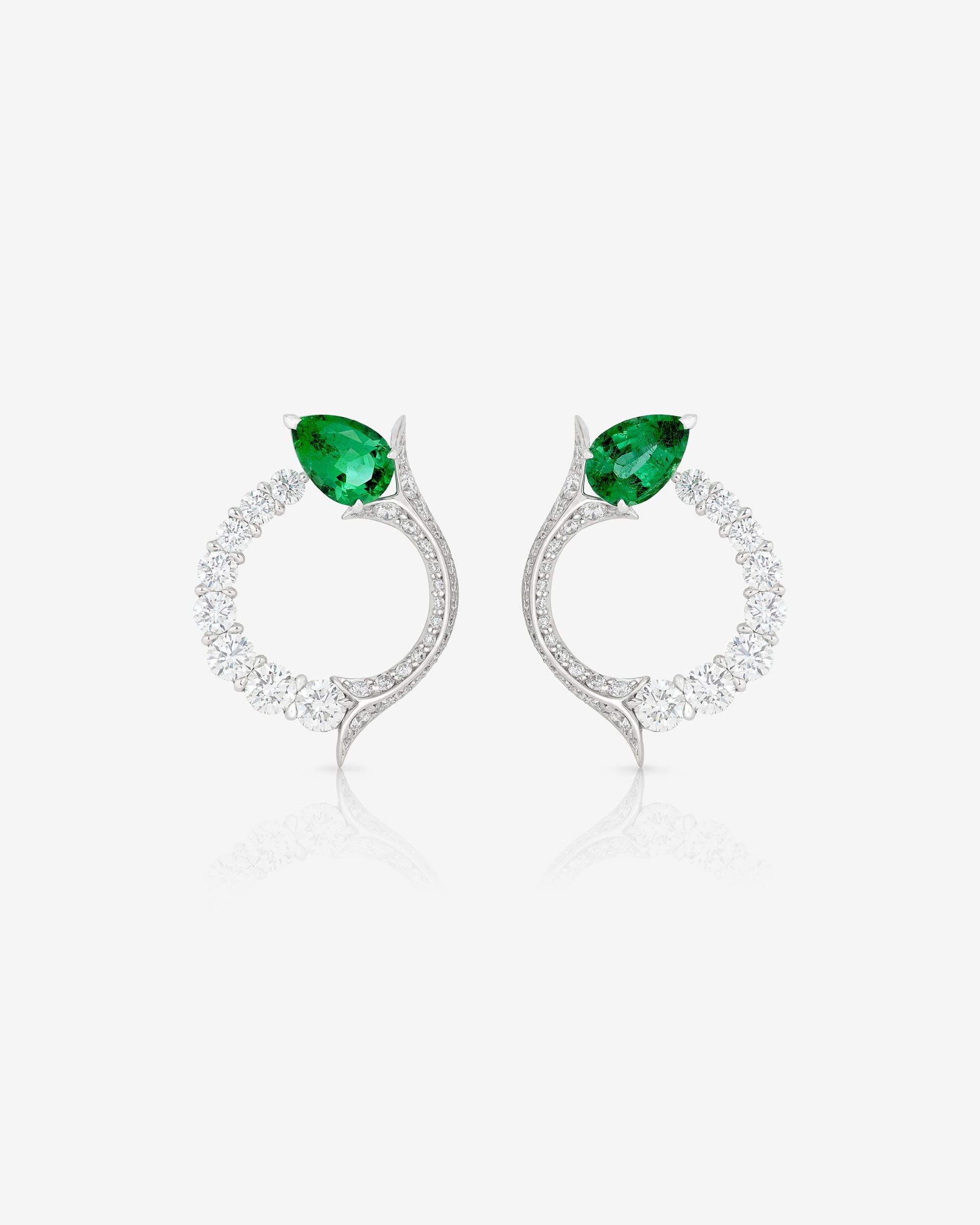 Inner Circle Earrings in 18K White Gold | Stephen Webster