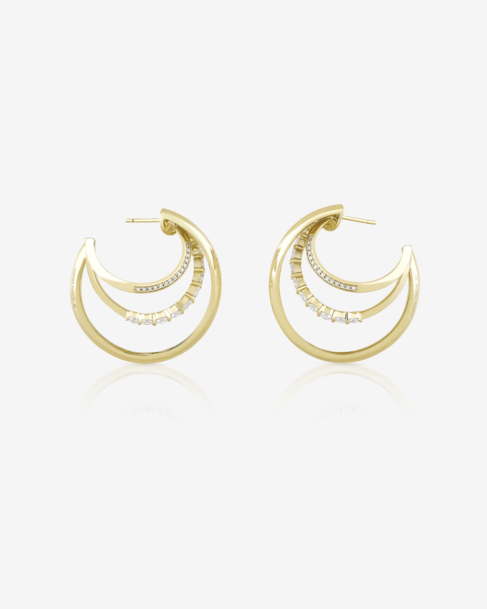 Unraveled Hoop Earrings in 18K Yellow Gold | Stephen Webster