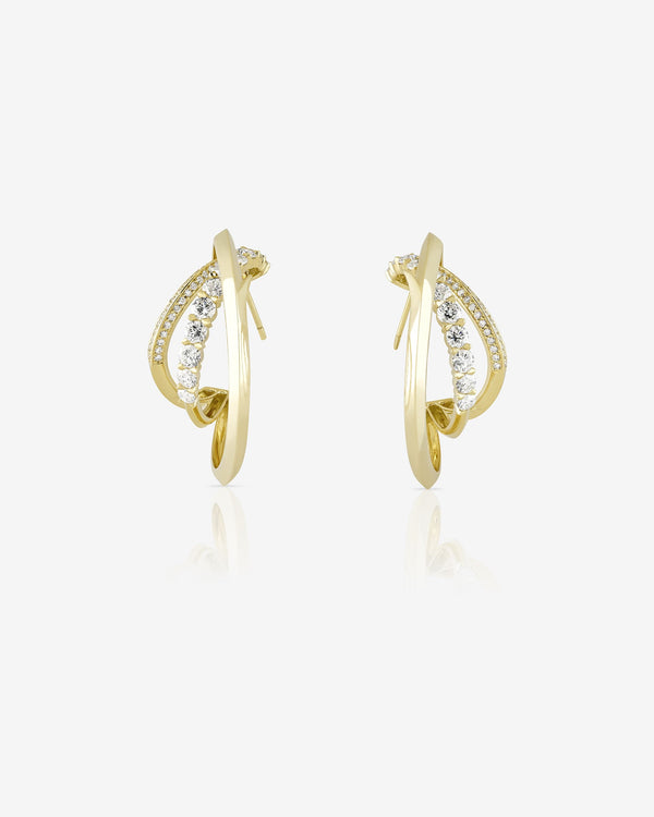Unraveled Hoop Earrings in 18K Yellow Gold | Stephen Webster