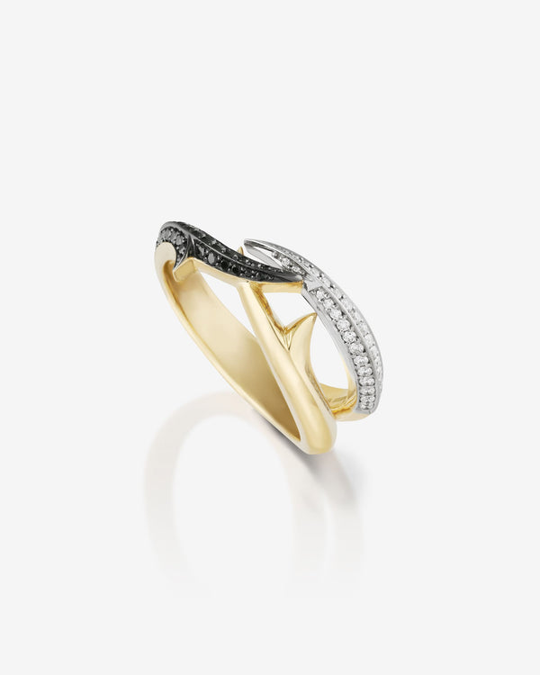 Bound Together Band Ring in 18K Mixed Gold | Stephen Webster