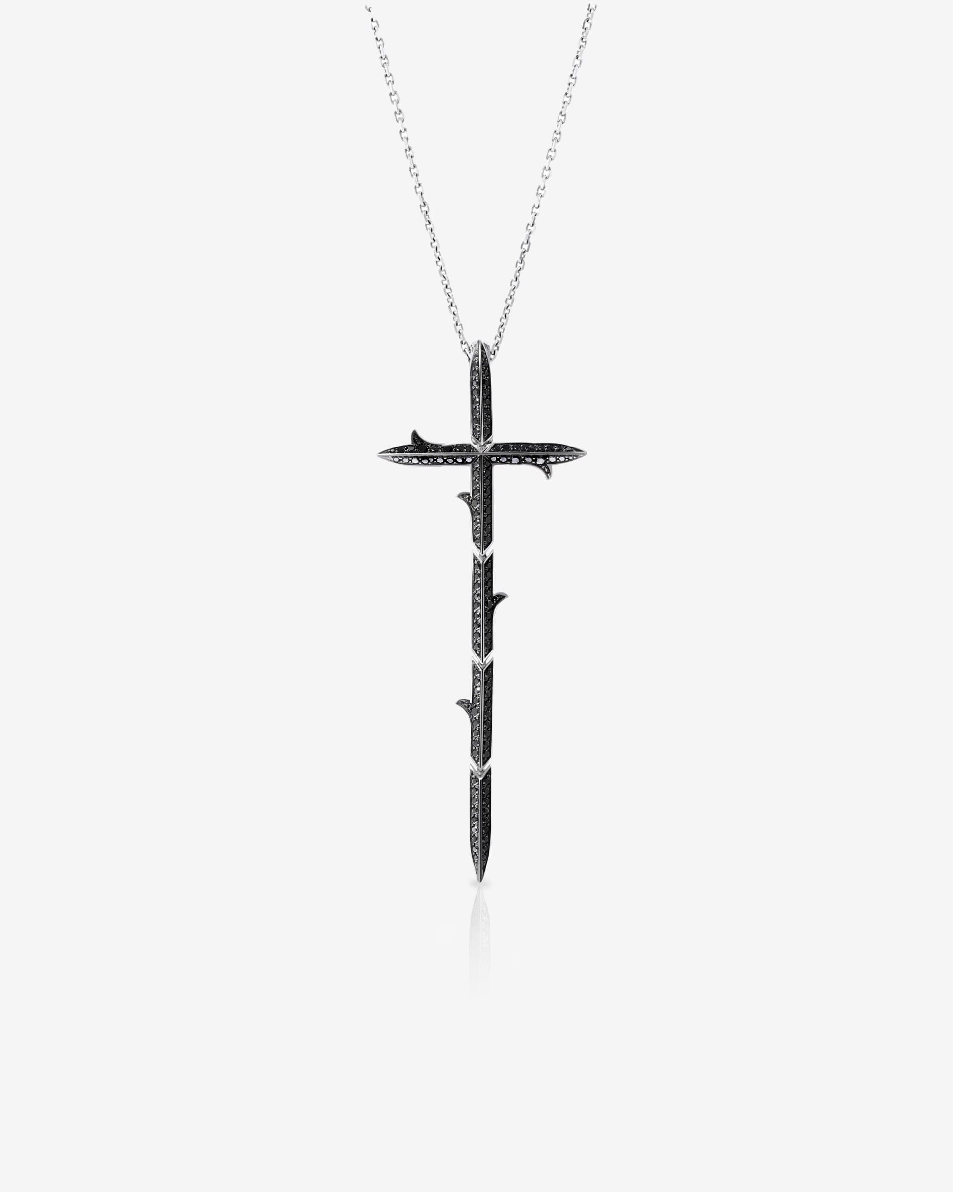 Very Cross Pendant in 18K White Gold | Stephen Webster