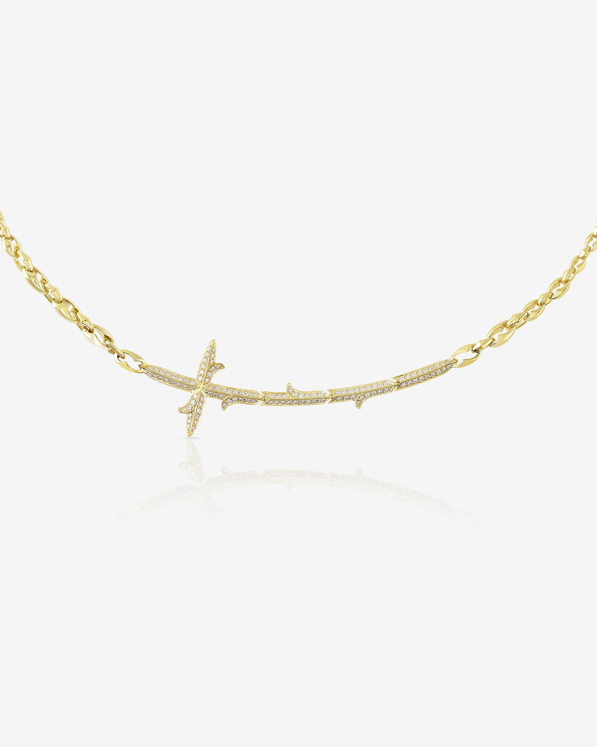 Very Cross Necklace in 18K Yellow Gold | Stephen Webster