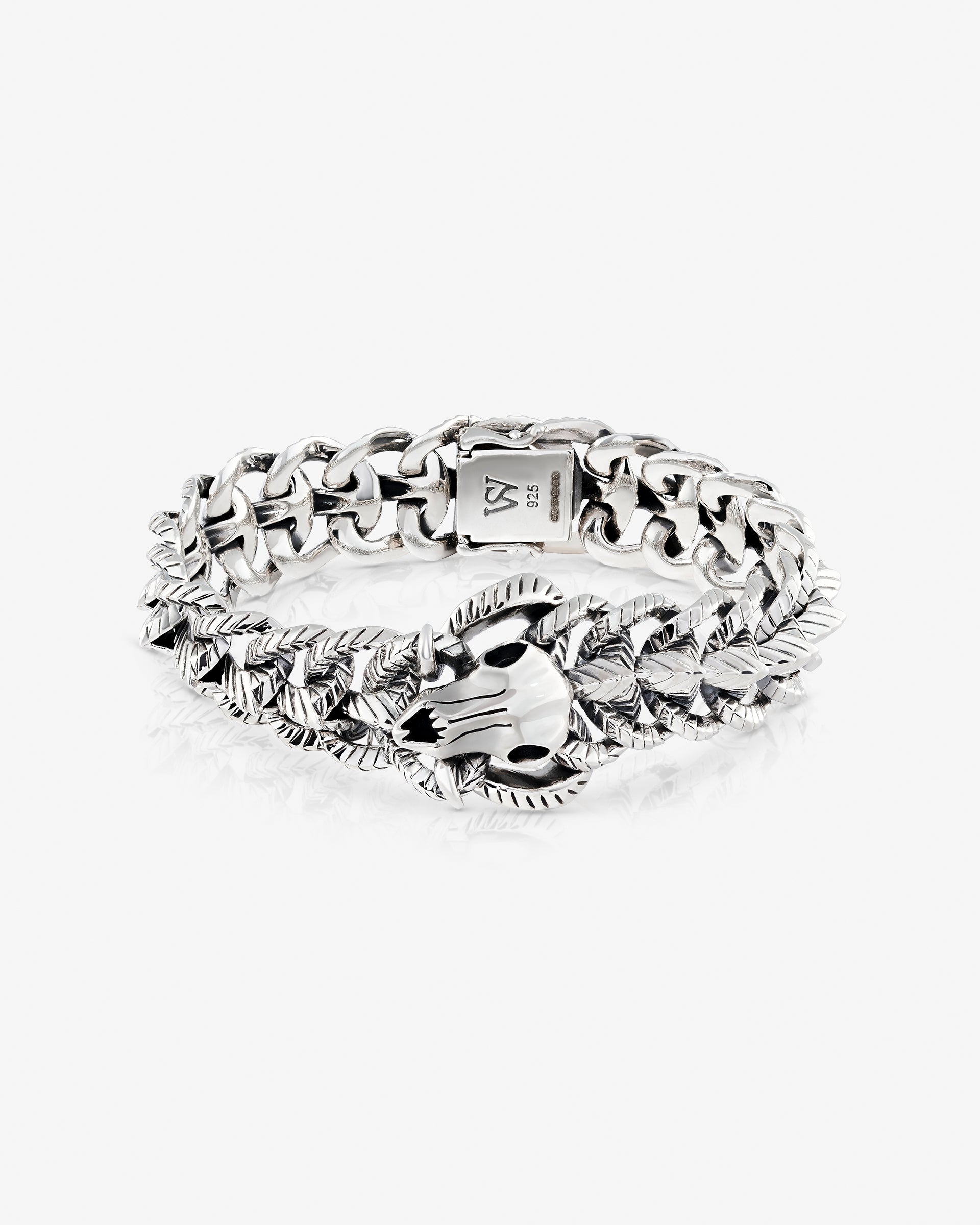 Silver Rams Head Bracelet | Stephen Webster