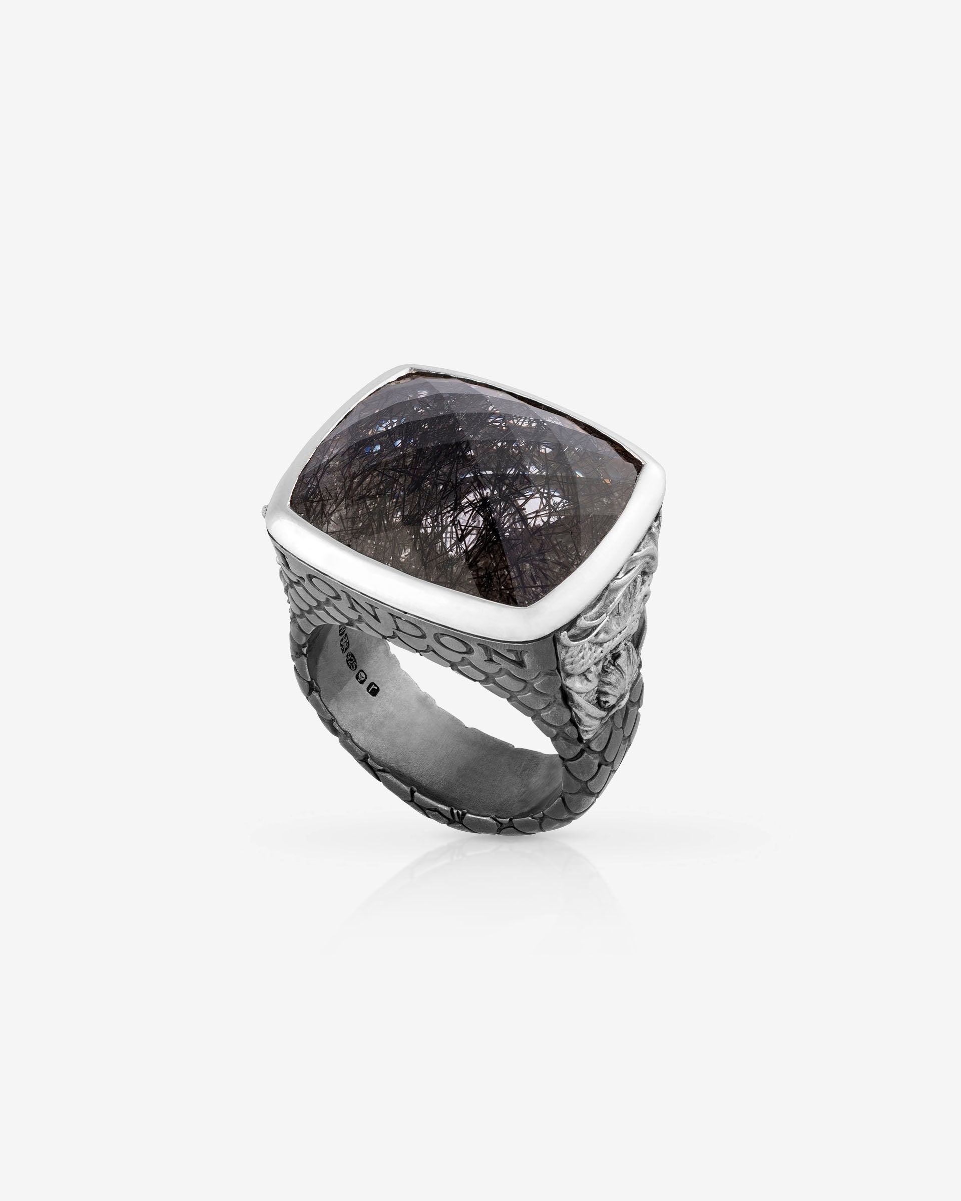 Rutile Quartz Embankment Fish Ring | Stephen Webster