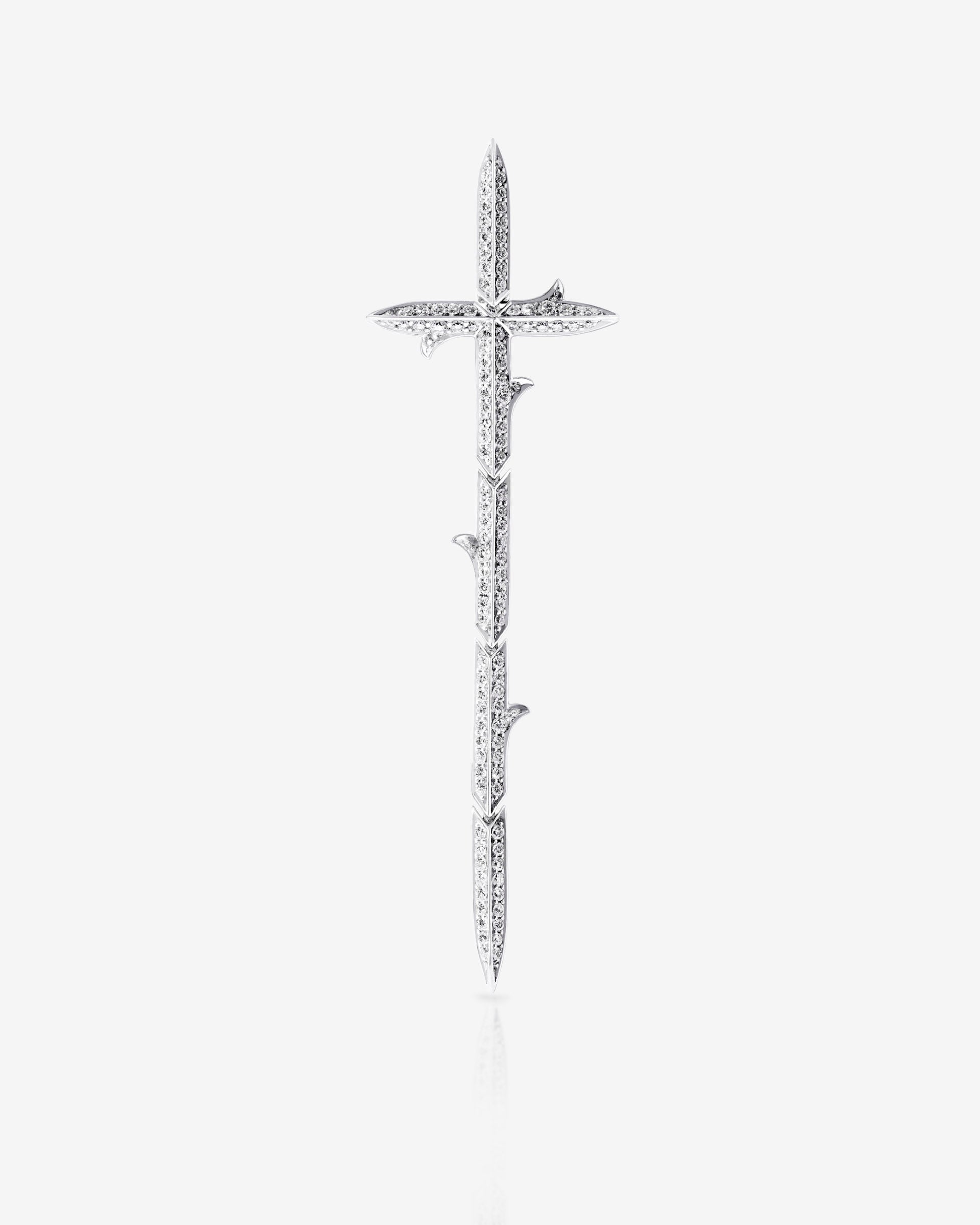 Very Cross White Gold and Diamond Earring | Stephen Webster