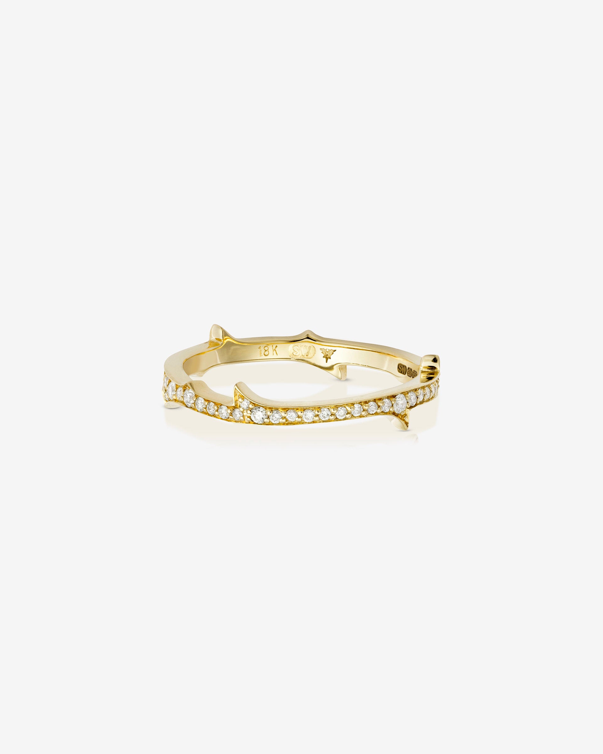 Thorn Yellow Gold Stem Ring | Stephen Webster