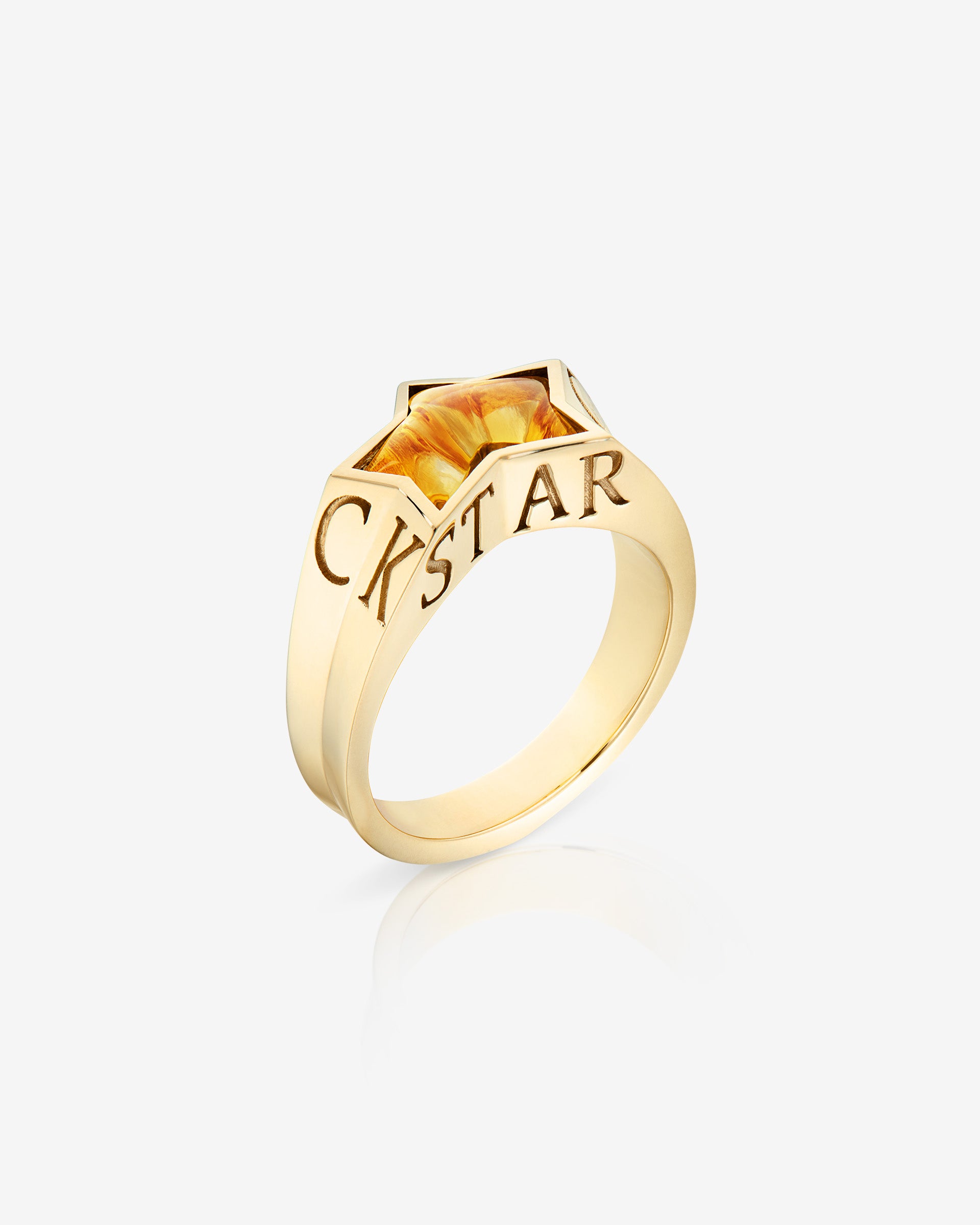 Rockstar Citrine Pinky Ring | Stephen Webster